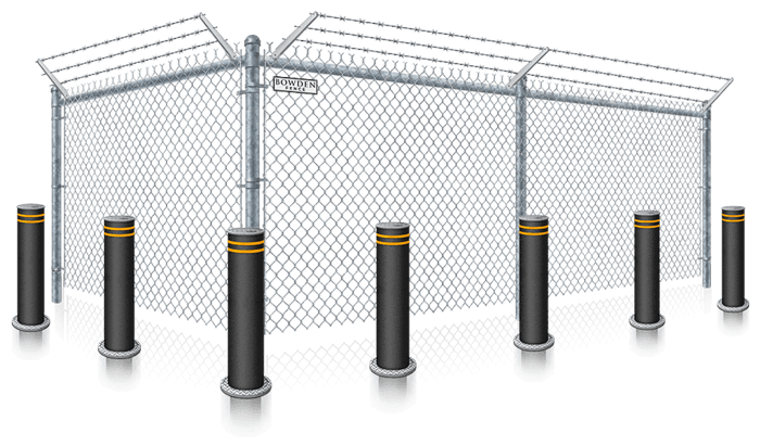 Commercial Bollards | Bowden Fence - Columbus Ohio