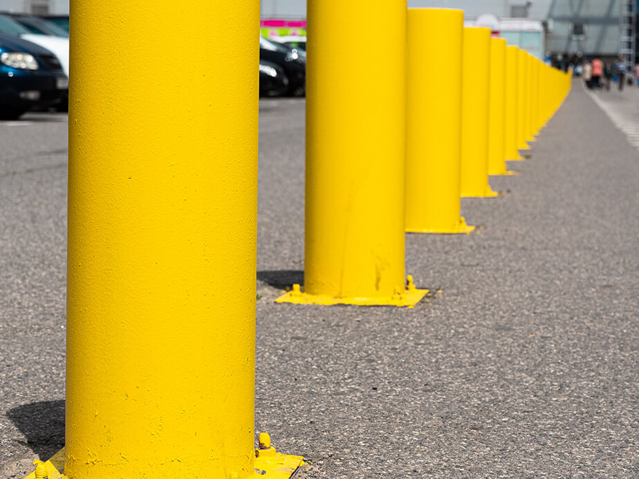 Commercial Bollards | Bowden Fence - Columbus Ohio